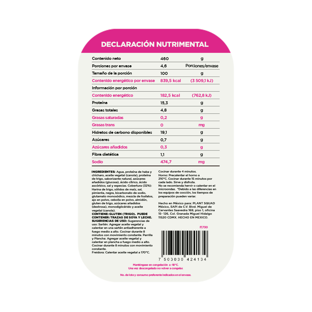 BONELESS SINPOLLO 460g | Plant Squad